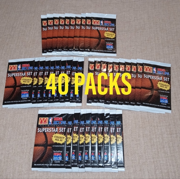 NBA | Toys | 4 Packs 992 Mcdonalds Nba Hoops Superstar Set Usa Olympic ...